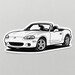Mazda Mx-5 Miata NB Vector Clipart — SVG, PDF, Png Digital Download ...