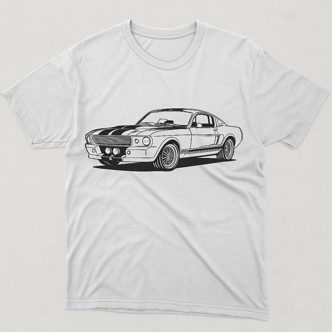 1967 Eleanor Shelby GT500 Mustang Svg, Png and Pdf — Classic Muscle Car ...