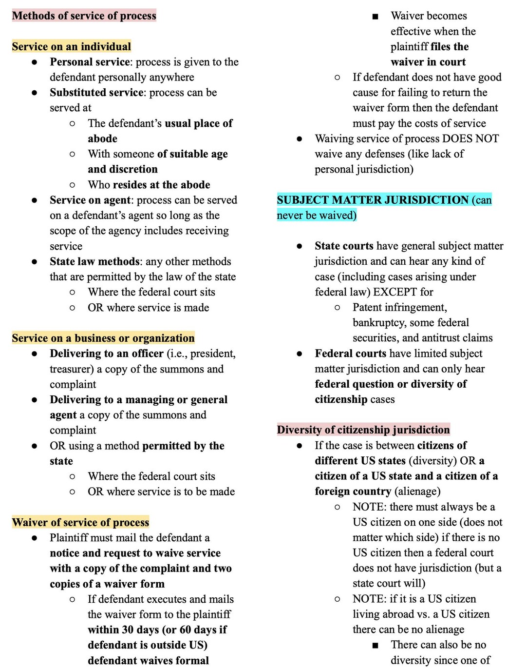 UBE Bar Exam Outlines Set 1 (top 3 Scorer) - Etsy
