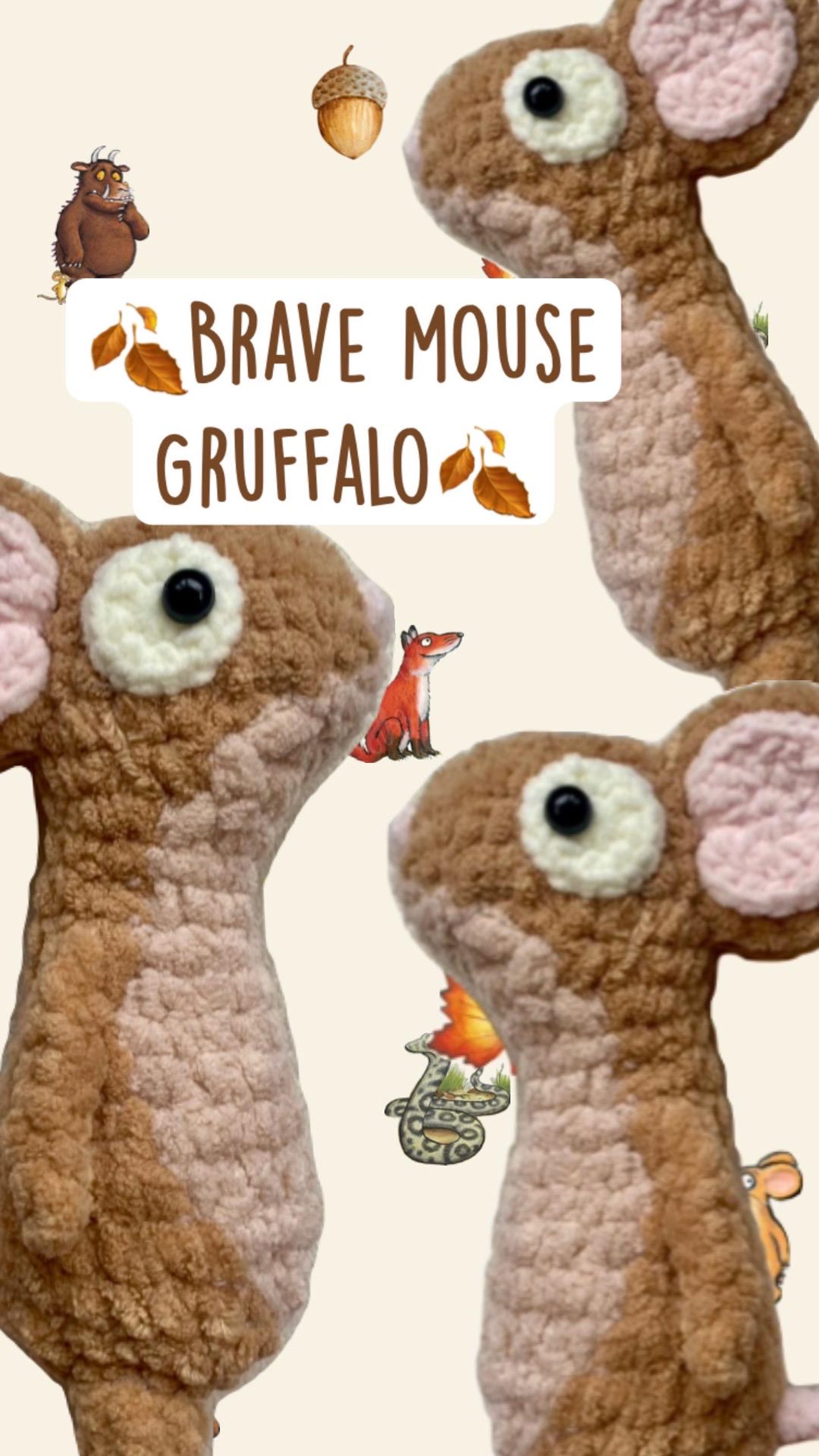 Gruffalo Mouse Crochet Pattern (tiktok Viral) - Etsy