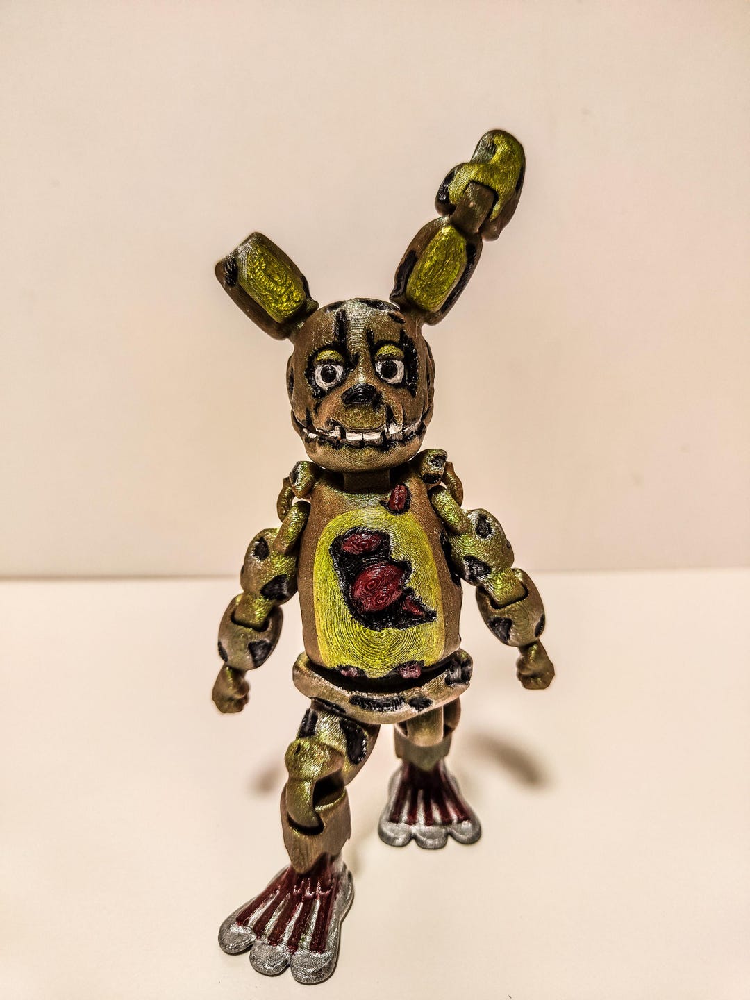 Realistic Springtrap Figure – 20 Cm Tall – Articulated FNAF Collectible ...