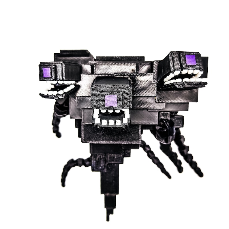 3D Printed Wither Storm Figure – Articulated Tentacles – Minecraft ...