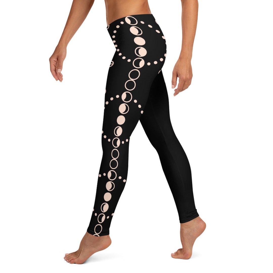Moon Phases Leggings Pants Bohemian Yoga Pants Boho Hippy Hippie Lunar ...