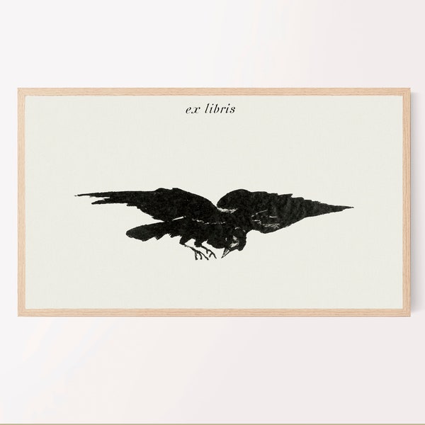 Crow Ex Libris - Etsy