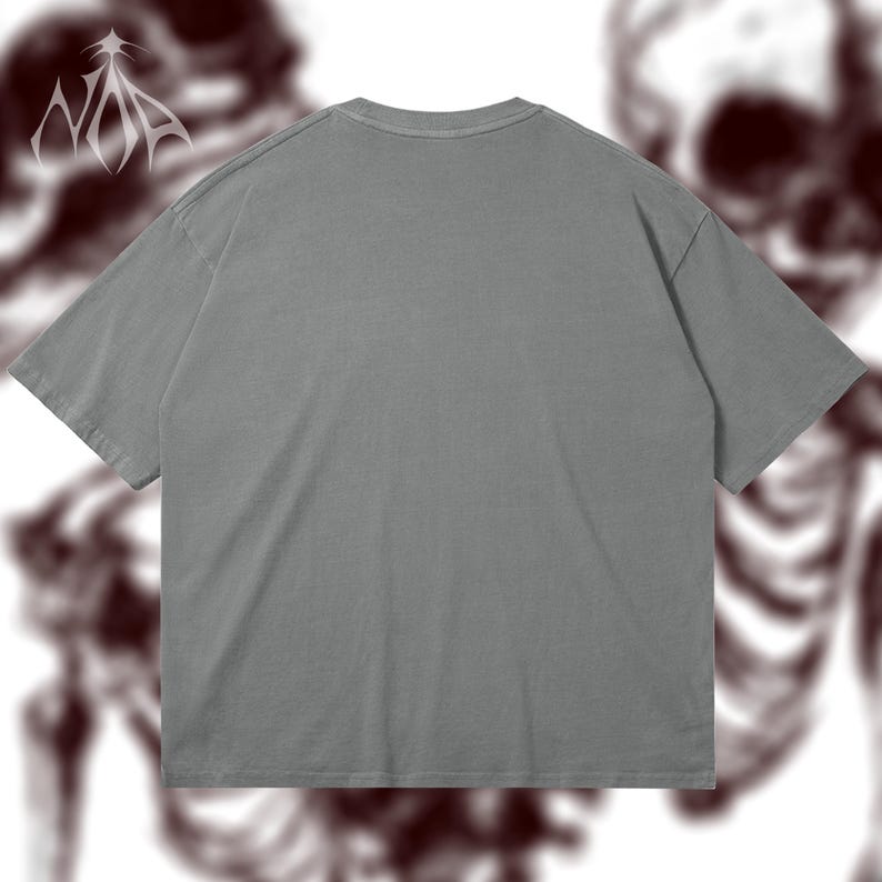 T-shirt Boxy Squelette Siamois | Style Streetwear Gothique à l'Encre ...