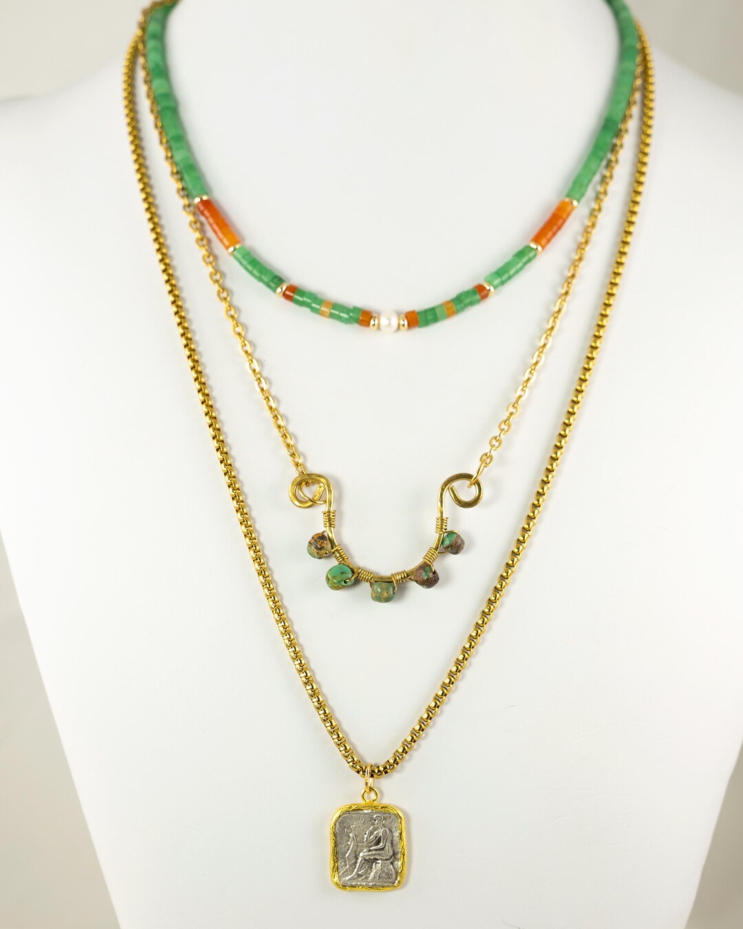 Stacking Necklaces, 3 Layering Necklaces, Beaded Necklaces for Women - Etsy