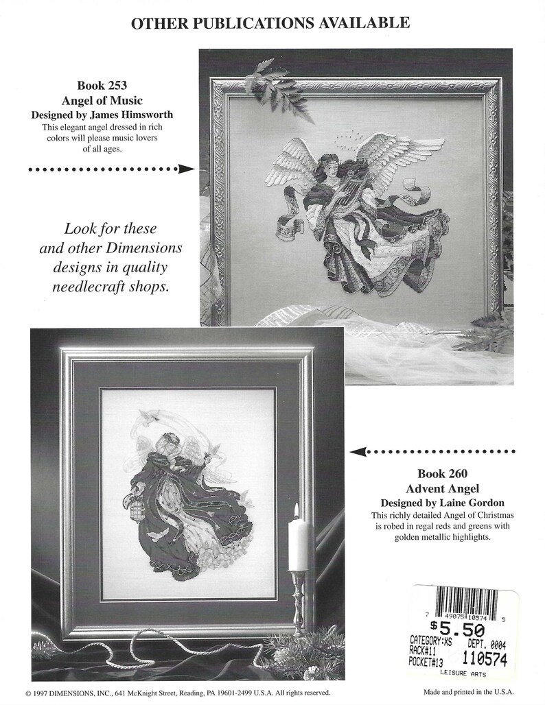 Vintage Angel of Dreams Cross-stitch Pattern by James Himsworth - Etsy
