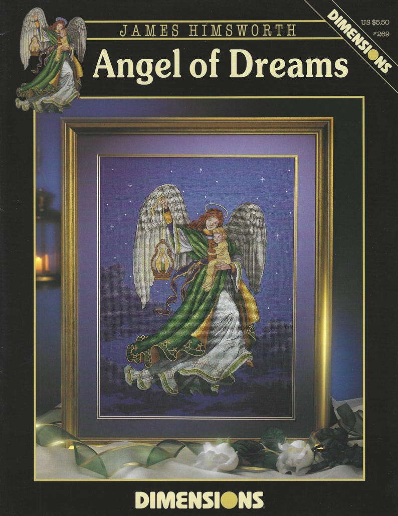 Vintage Angel of Dreams Cross-stitch Pattern by James Himsworth - Etsy