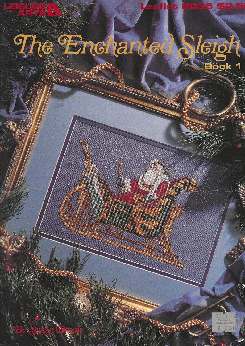 Vintage Enchanted Sleigh Cross-stitch Pattern by Susan Brack - Etsy