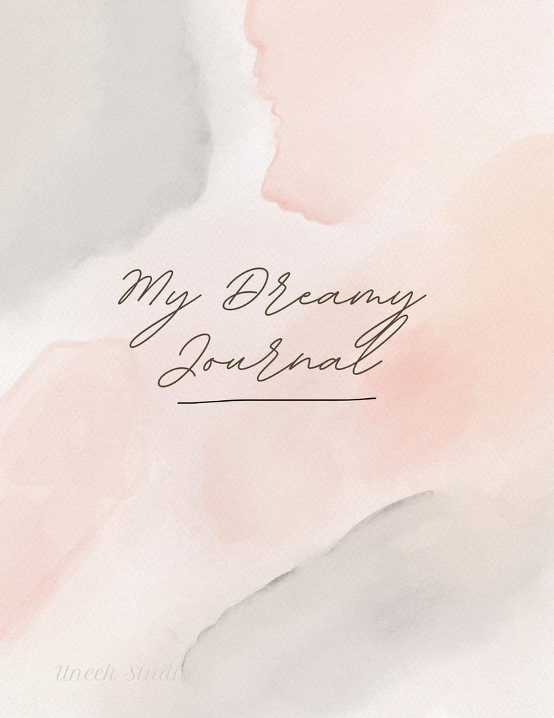 My Dreamy Journal – Printable Pink Lined Writing Journal | 368 Pages ...