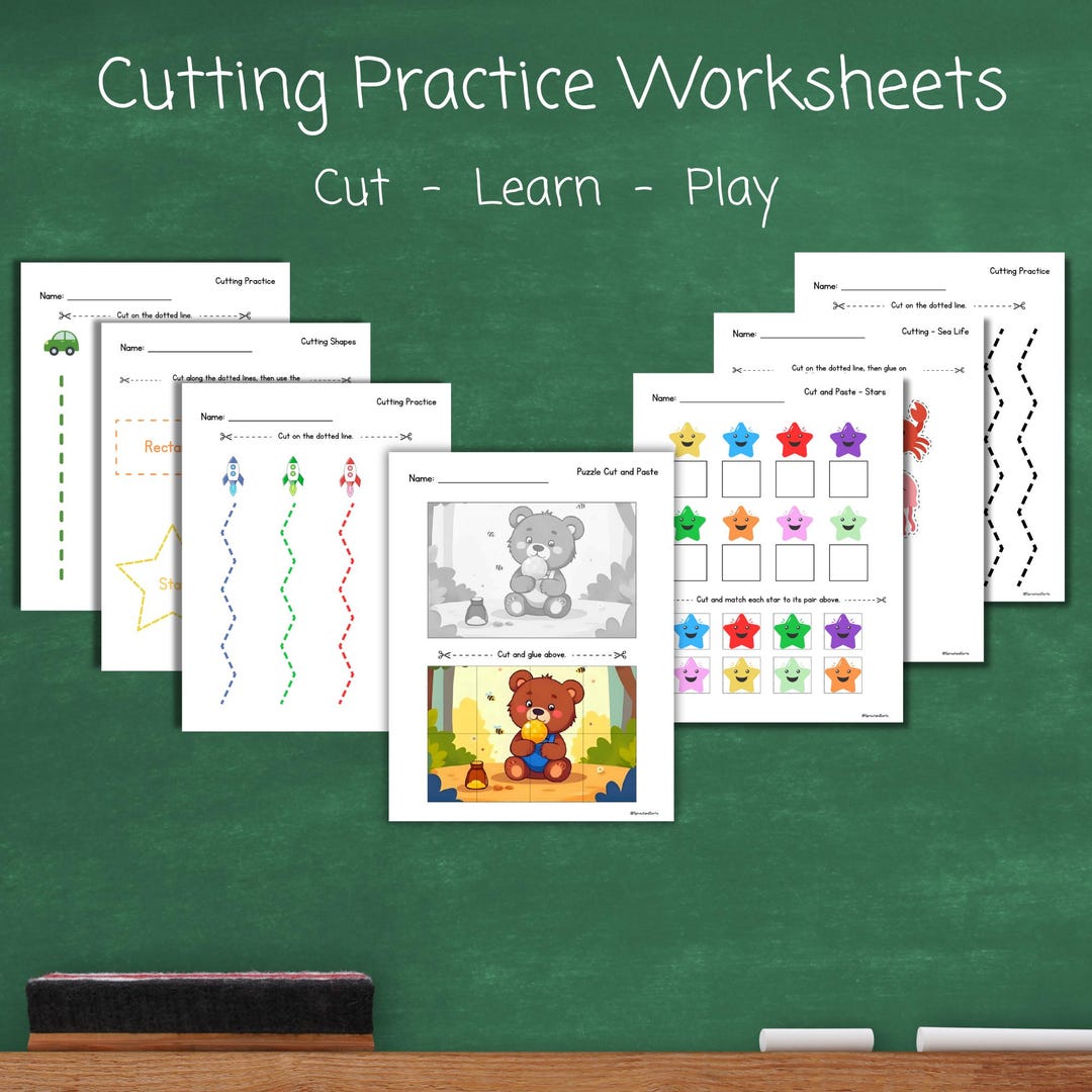 Cutting Practice Worksheets | 42 Fun Printable PDF Activities for Fine ...