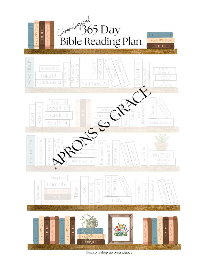 365-day Chronological Bible Reading Plan | Printable PDF | Yearly ...