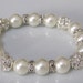 Pearl Bracelet With Crysyal Beads , Handmade Jewelry, Handmade Gift - Etsy