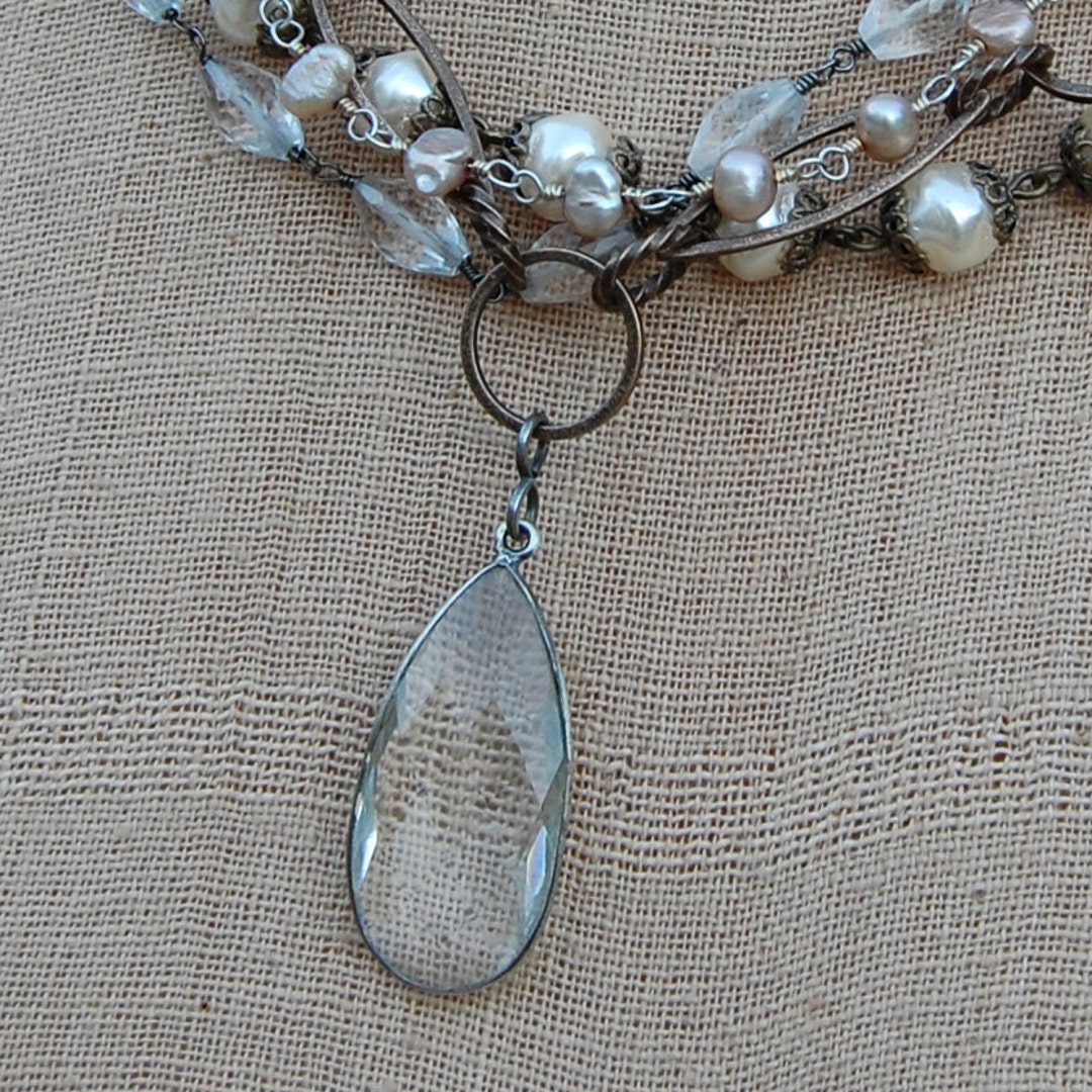 Four Strand Mix Necklace - Etsy