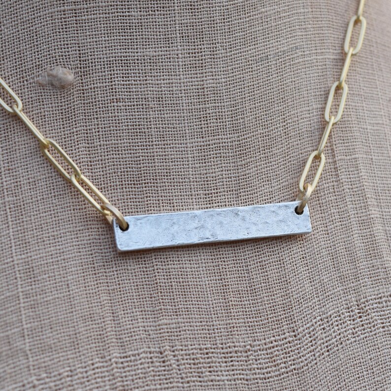The Letter - Pewter & Matte Gold - Etsy