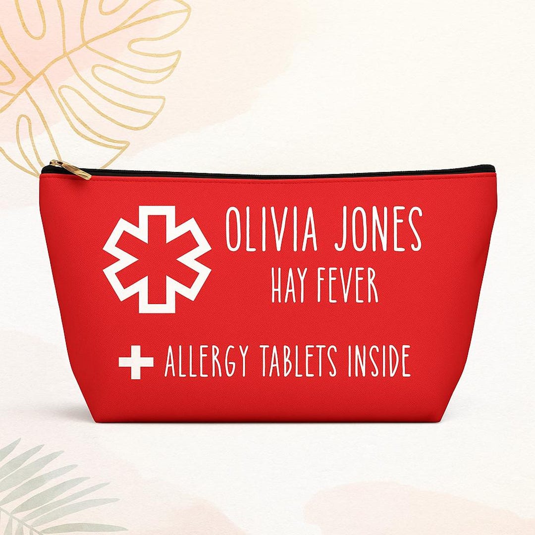 Custom Hay Fever Pouch | Allergy Tablet Organizer | Seasonal Allergy ...