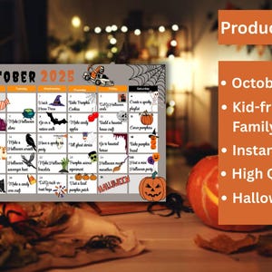 Halloween Countdown Calendar: Spooky October Planner PLUS 750+ Free ...