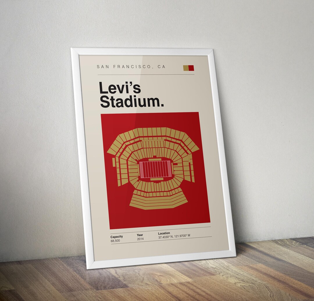 Levi's Stadium Print: 49ers Poster, San Francisco Sports Art (digital ...
