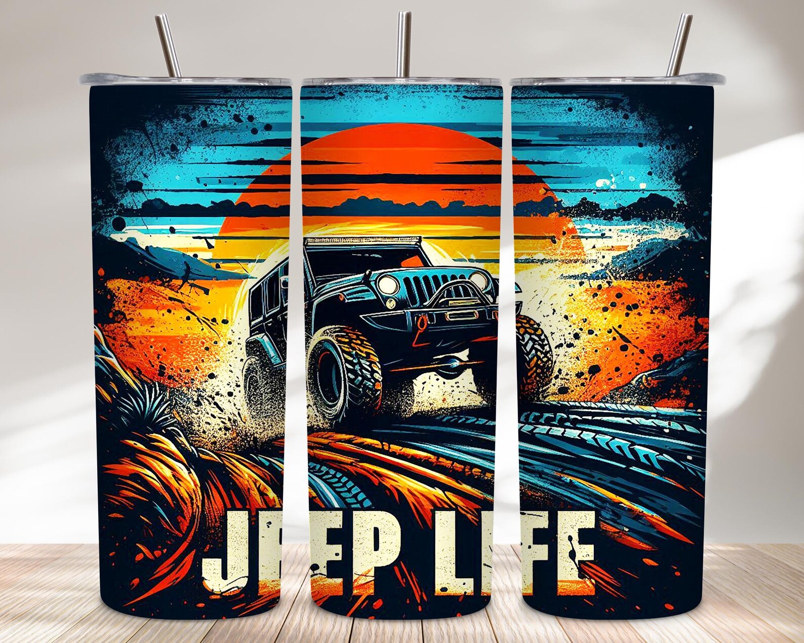 Off-road Adventure Tumbler Wrap PNG – 20oz Sublimation Design (digital ...