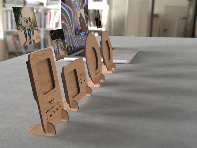 4 Music Plaque Laser Cut Templates – Spotify Style Song Frame SVG & DXF ...