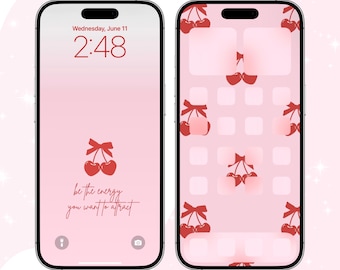 Coquette Pink Aesthetic Wallpaper | Soft Girl Motivational Lock Screen ...