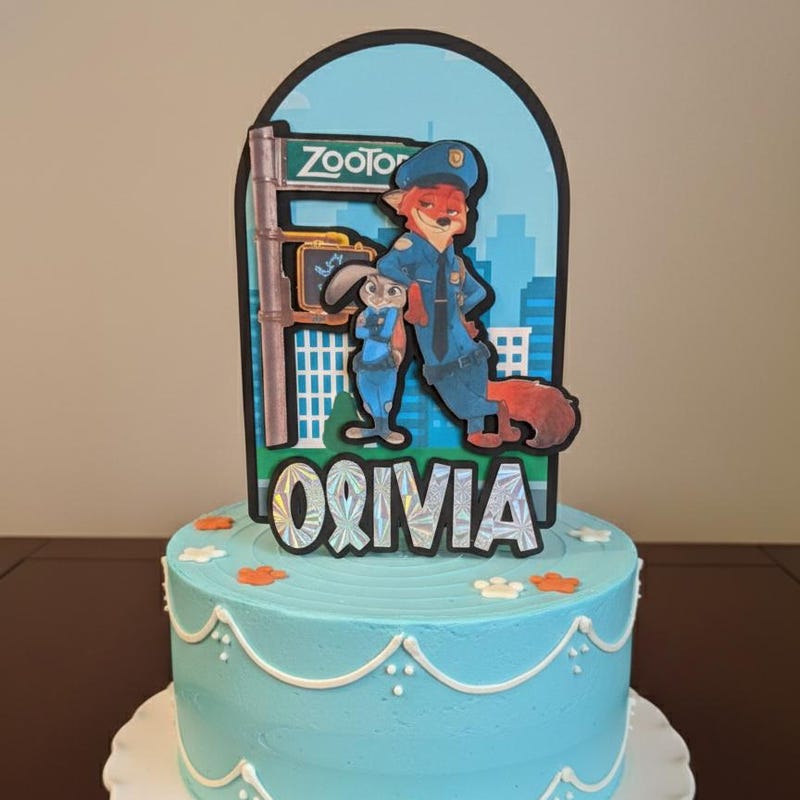 Zootopia 2 Cake Toppers - Etsy