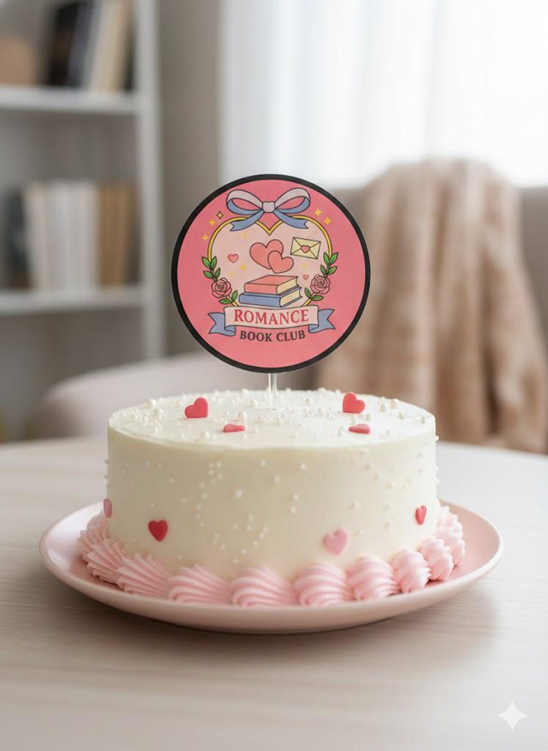 Personalized [genre] Book Club Cake Topper - Etsy