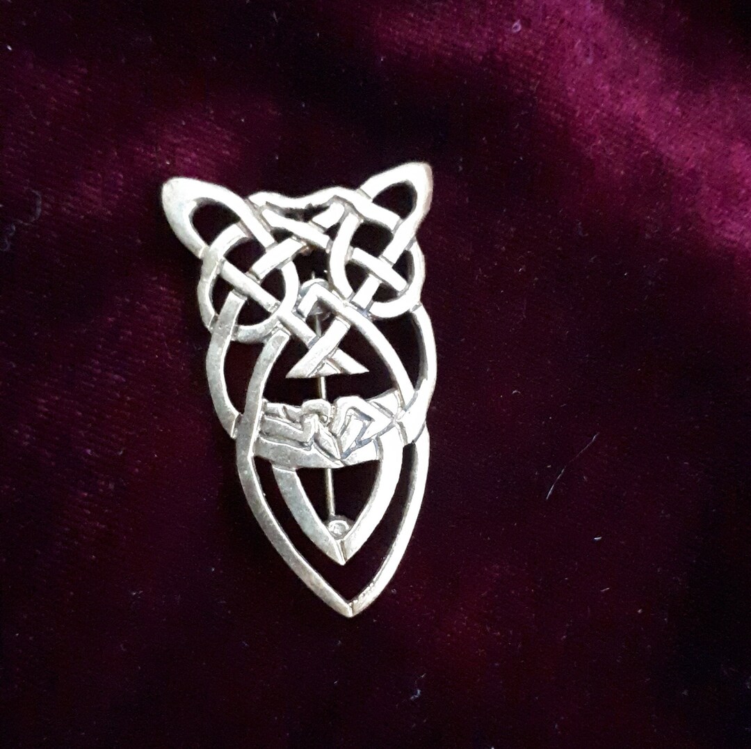 Vintage Celtic Knot Brooch Pin Pendant Reenactment Tribal Celt Larp ...