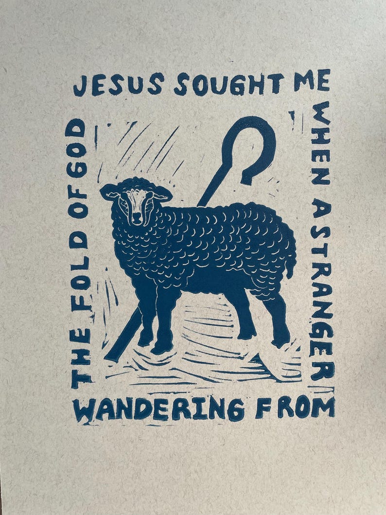 Come Thou Fount, Linocut Print, Hand-printed Original - Etsy