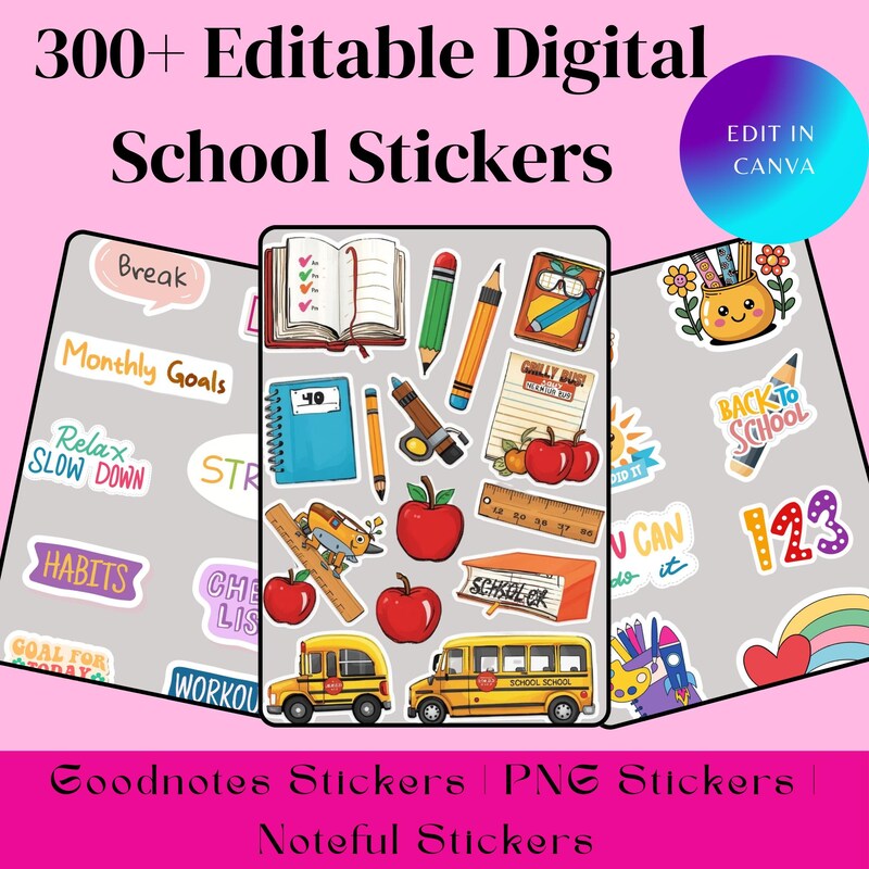 Student Planner Stickers - Etsy