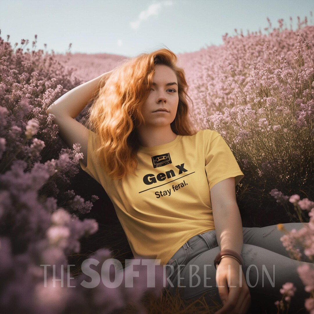 Gen X Stay Feral Garment-dyed T-shirt: Soft Vintage Unisex Tee - Etsy