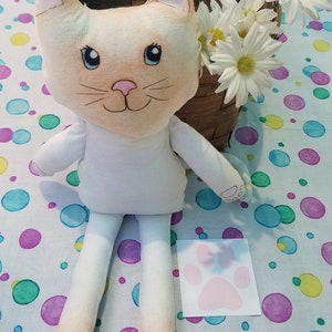 DIY Cut and Sew Siamese Cat Doll Fabric Panel Craft Kit Fat Quarter ...