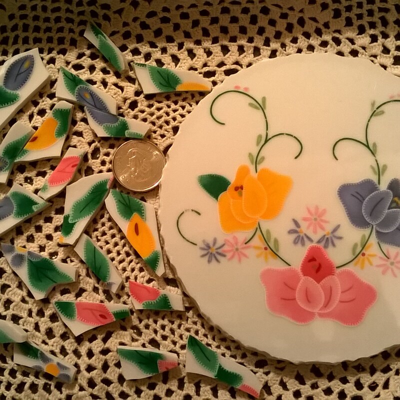Broken China Tiles - Etsy