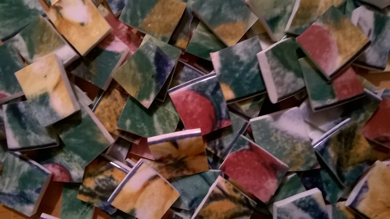 Mikasa Fruit Collage Broken Mosaic Plate Tiles ~ Pique Assiette ...