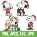 Snoopy Christmas Clipart Bundle | Holiday Cartoon (png, Jpeg, Svg & Eps ...