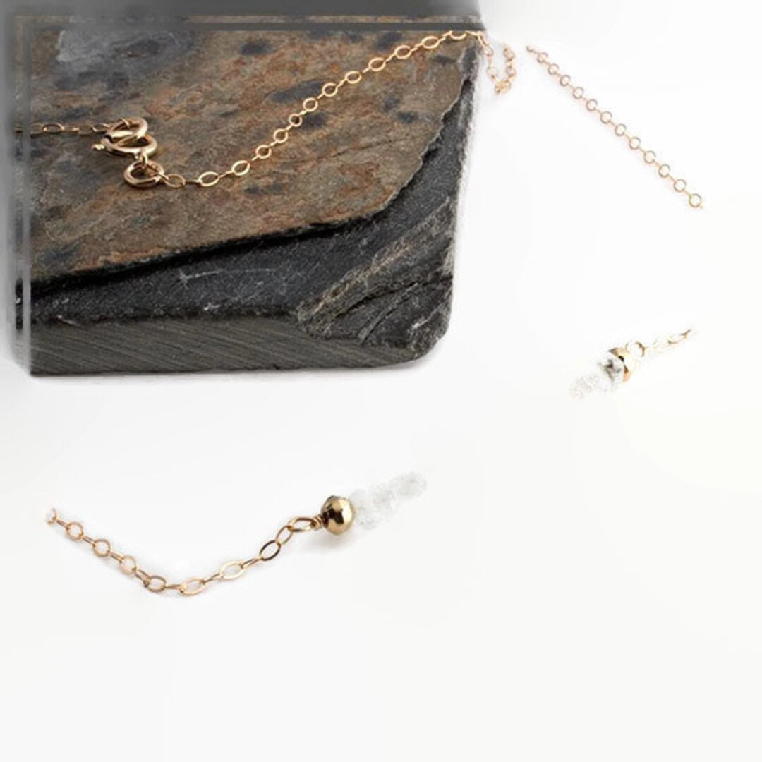 Moonstone Stone Bar Line Necklace, Gold Jewelry, Dainty Minimalist ...