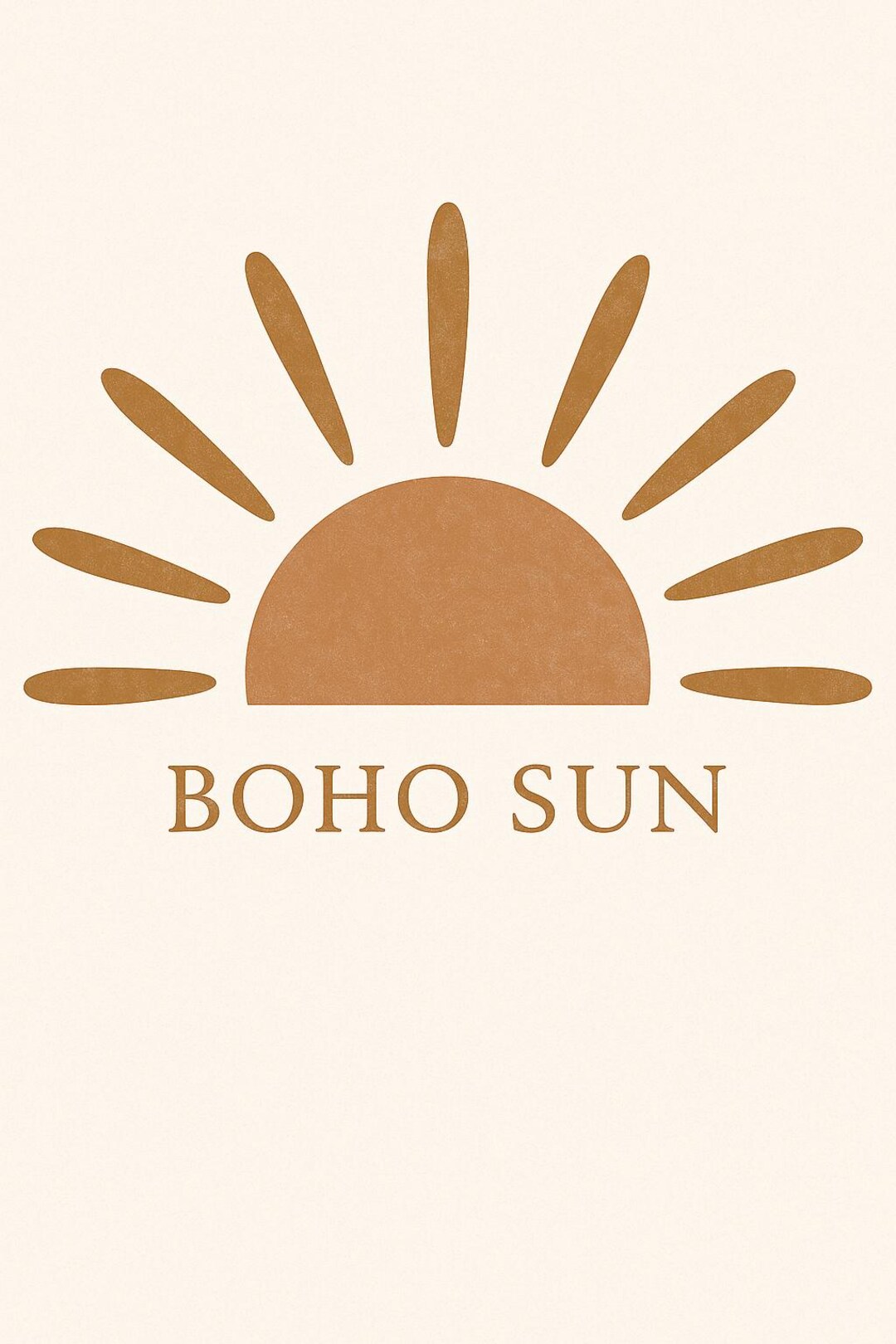 Boho Sun Printable Wall Art – Terracotta Earthy Poster A4 – Minimalist ...