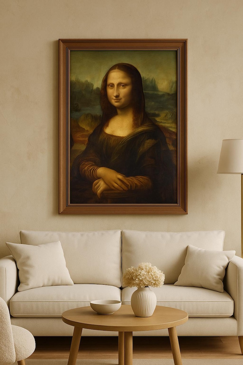 Mona Lisa Oil Painting - Renaissance Style Wall Art Reproduction ...
