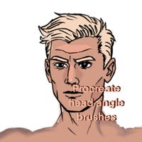 Anime Chibi Head Stamp Procreate Brush Set - Head Guide Stamp Brush ...