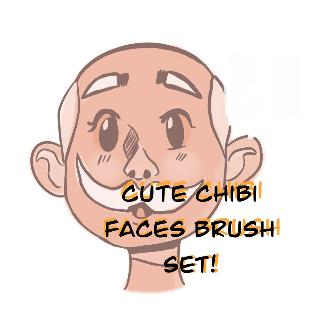 Chibi Head Brush Set: Procreate Tracing & Design - Etsy