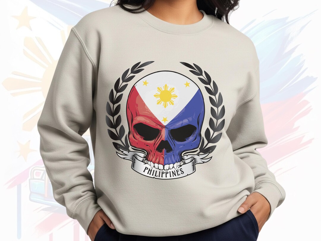 Filipino Skull Shirt | Philippine Flag, Pinoy Pride - Etsy