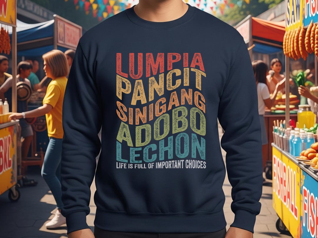 Filipino Food Shirt | Pinoy Pride, Lumpia, Lechon Design - Etsy