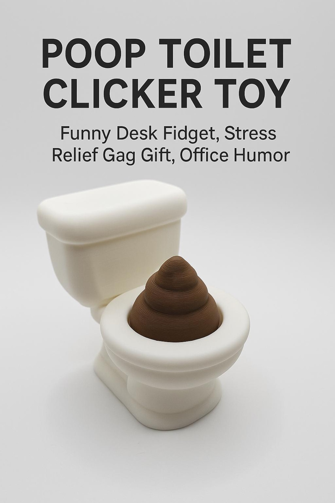 Funny Toilet Clicker Fidget Toy: Stress Relief Desk Gadget - Etsy