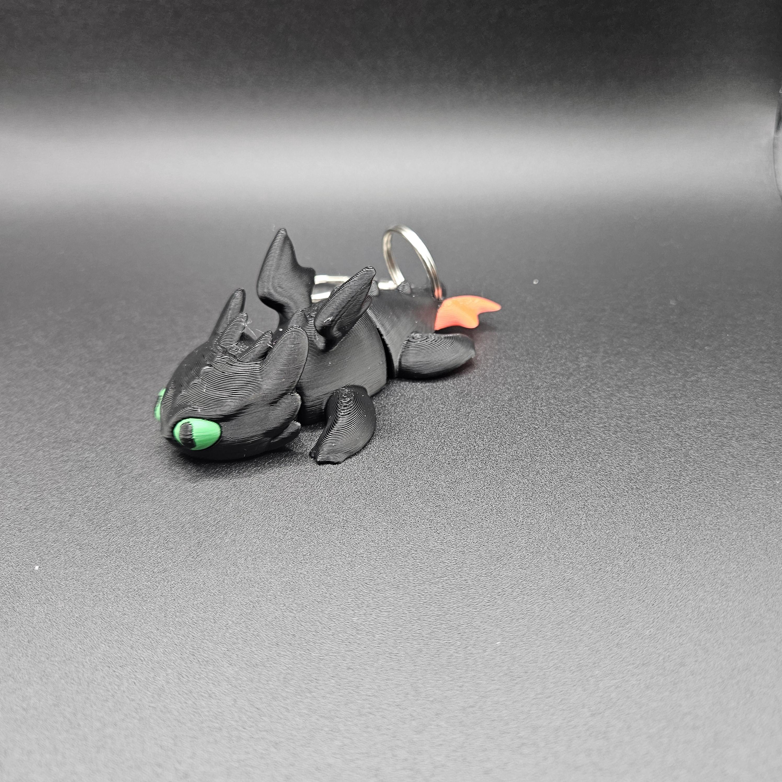 Toothless & Light Fury Keychain Set: 3D Printed Dragon Gift - Etsy