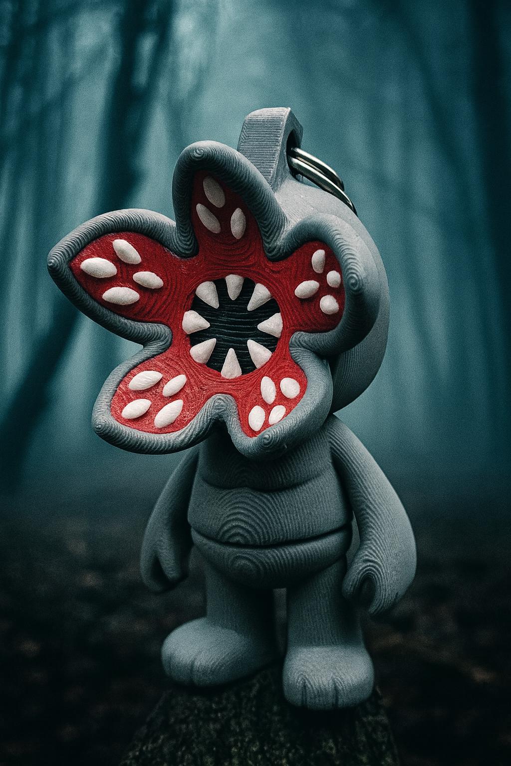 3D Printed Demogorgon Creature Articulated Keychain Flexi Horror ...