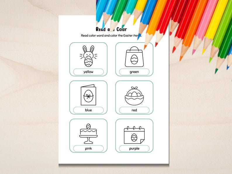 Printable Easter Games and Worksheets for Kids, 50 Page Bundle ...
