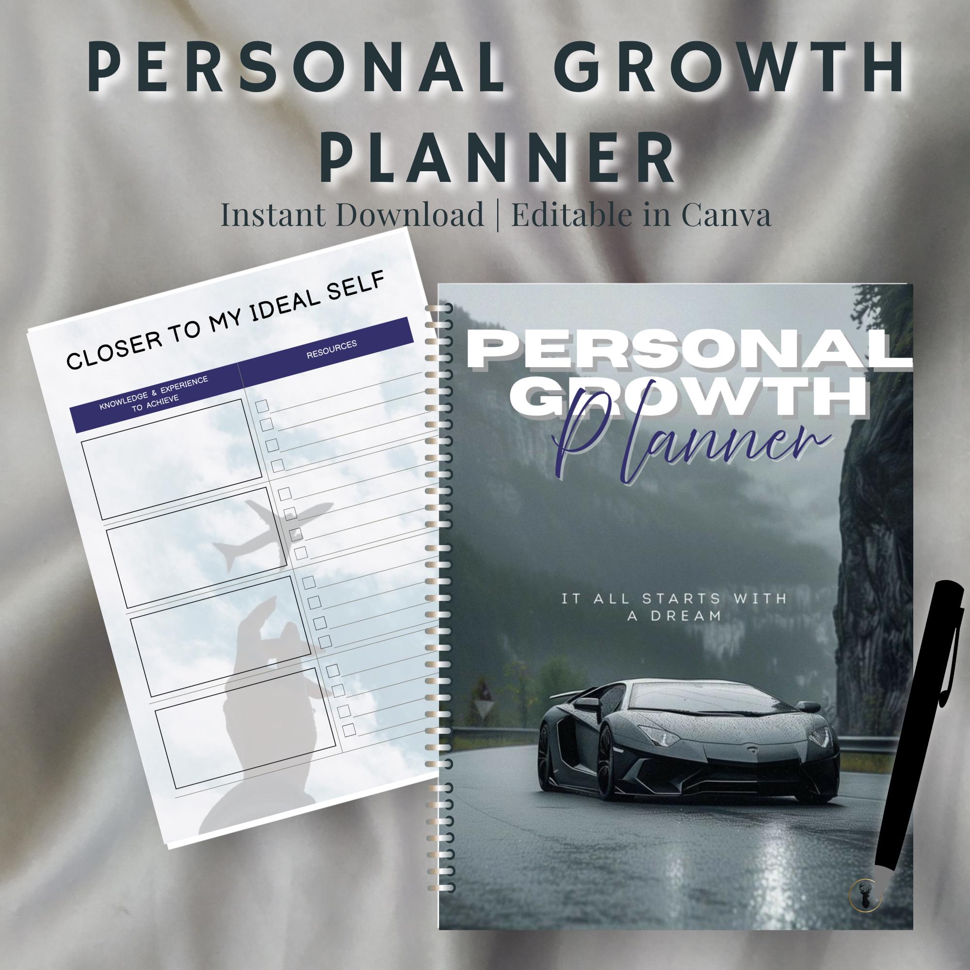 Personal Growth Planner: Self-care Journal, Goal Setting (printable PDF ...