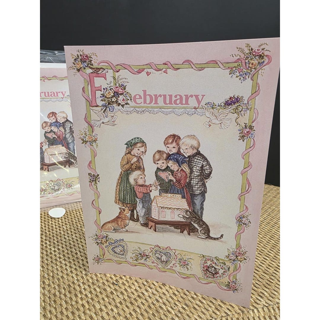 Tasha Tudor February Card A Time to Keep Jenny Wren VTG With Loving ...
