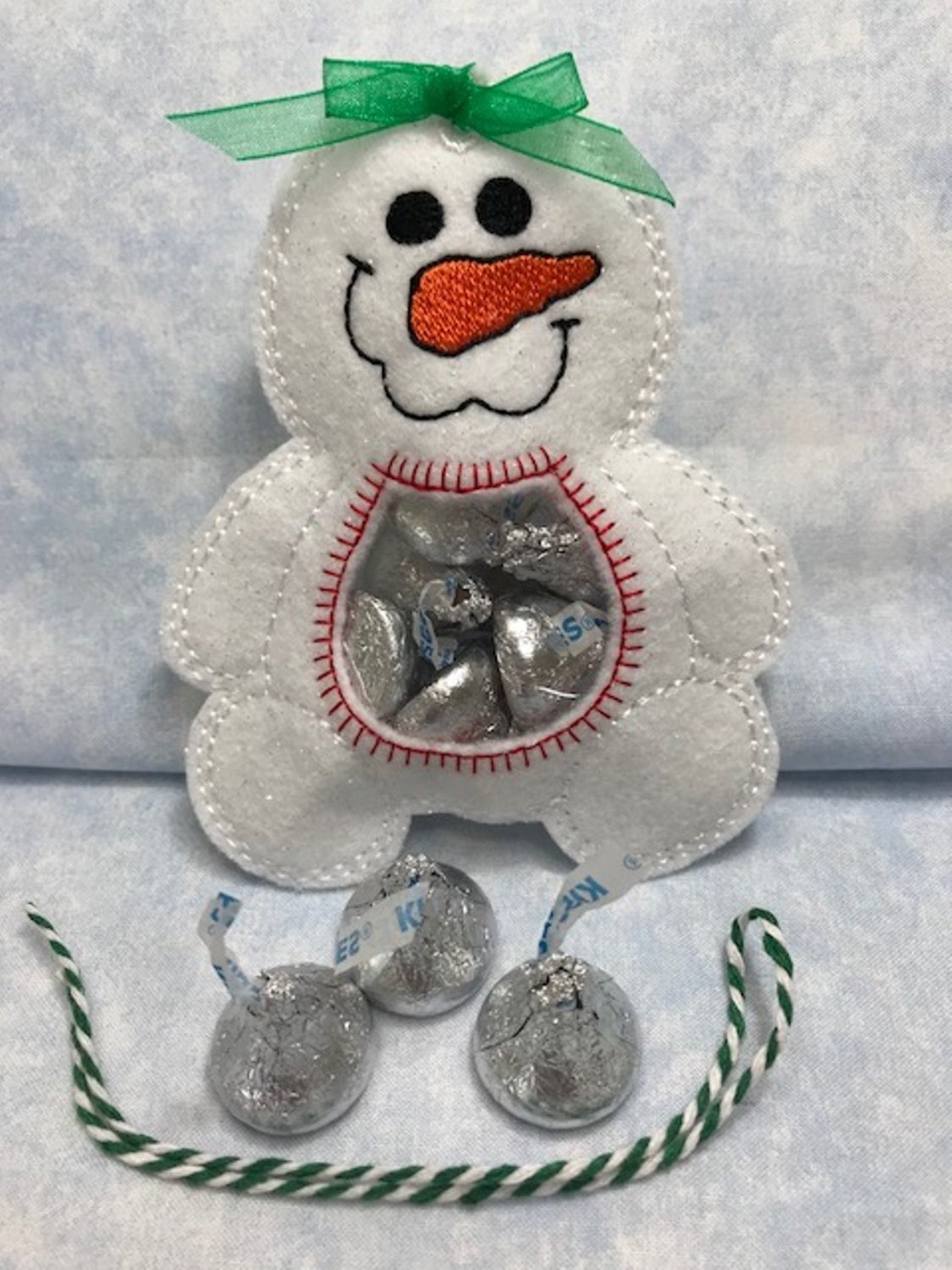 Christmas Treat Bag Party Favors Snowman Felt Stocking | Etsy