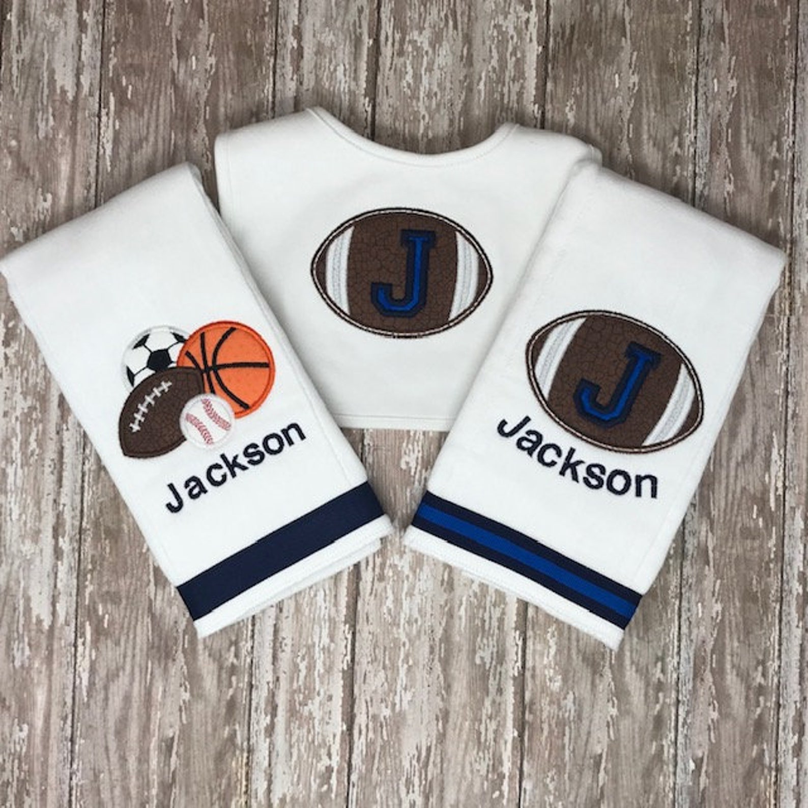 Football, All Sports, Basketball, Baseball Monogrammed Baby Boy Gift ...